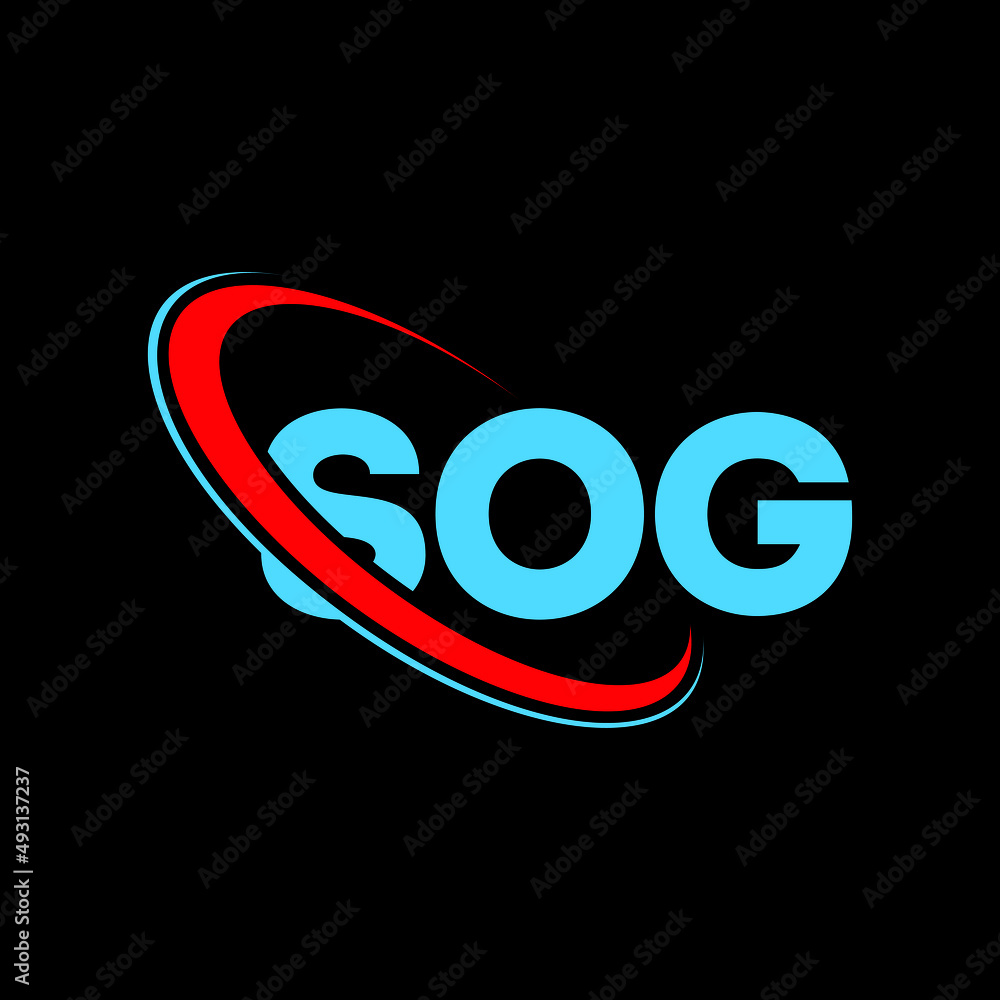 SOG logo. SOG letter. SOG letter logo design. Initials SOG logo linked ...