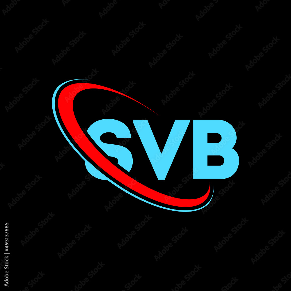 SVB logo. SVB letter. SVB letter logo design. Initials SVB logo linked ...