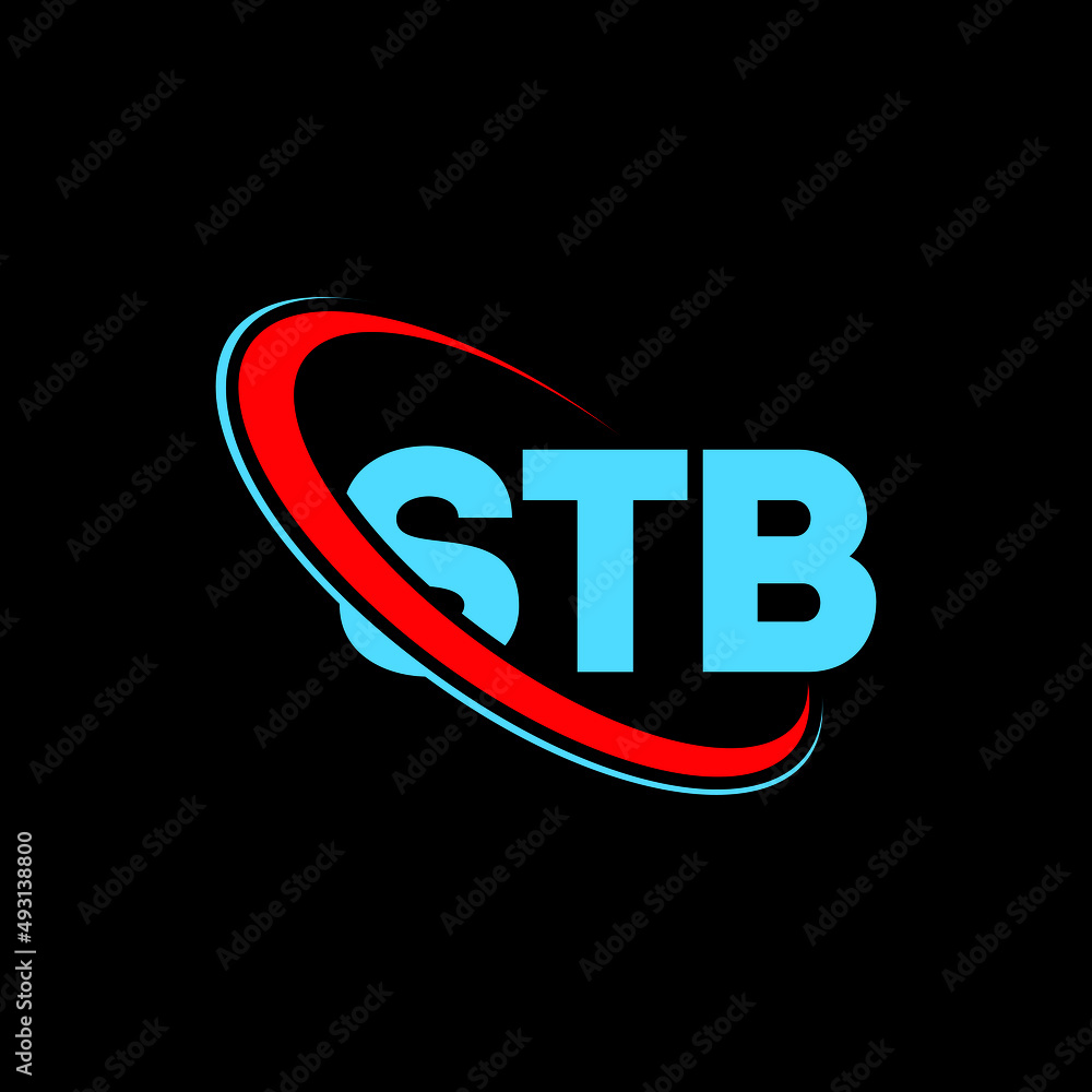 STB logo. STB letter. STB letter logo design. Initials STB logo linked ...