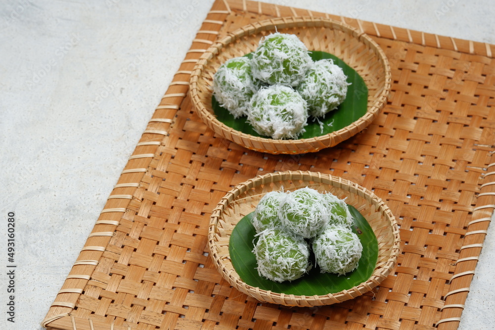 Klepon or kelepon is one of Indonesia's traditional snack made from ...