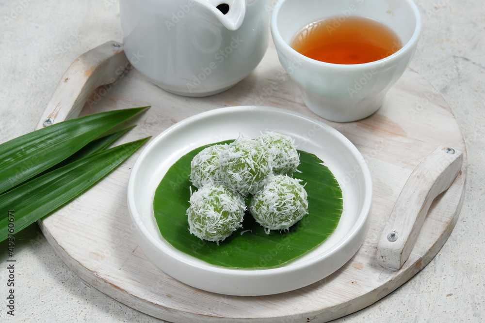 Klepon or kelepon is one of Indonesia's traditional snack made from ...