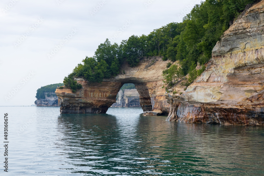 Pictured Rocks National Lakeshore, Upper Peninsula, Michigan, USA Stock ...