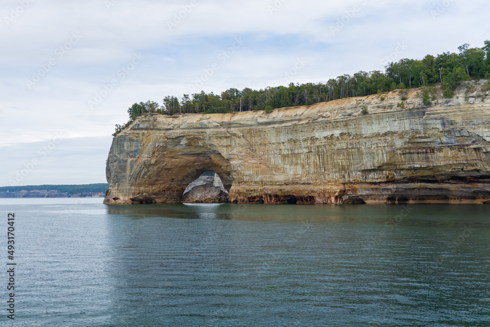Pictured Rocks National Lakeshore, Upper Peninsula, Michigan, USA Stock ...