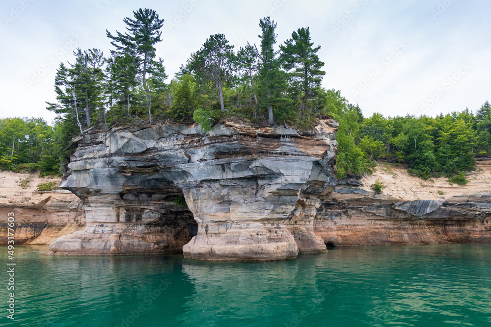 Pictured Rocks National Lakeshore, Upper Peninsula, Michigan, USA Stock ...