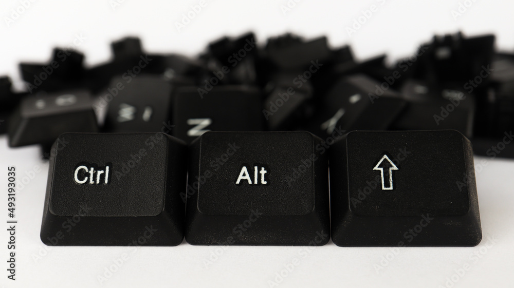 Ctrl alt shift shortcut text created with keyboard keys, concept ...