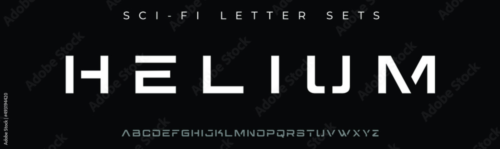 HELIUM Modern Minimal font. Classic, Abstract, tech, gaming and luxury ...