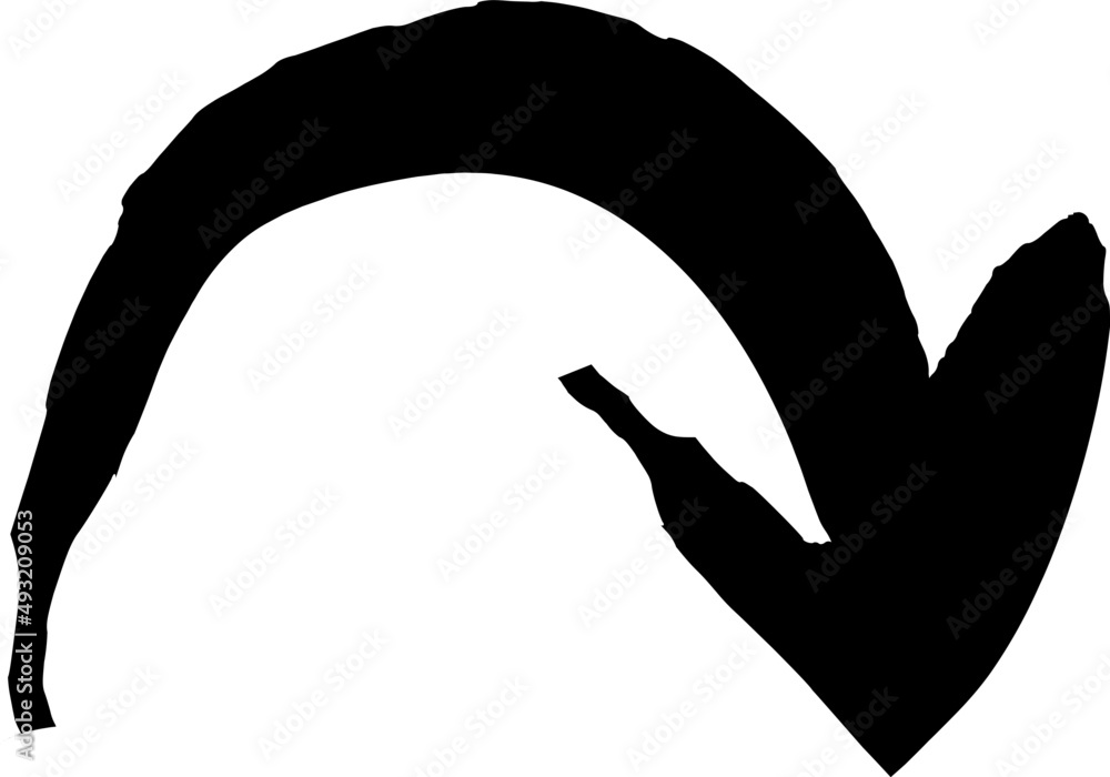 Hand drawn arrow pointing cute element. Stock Vector | Adobe Stock