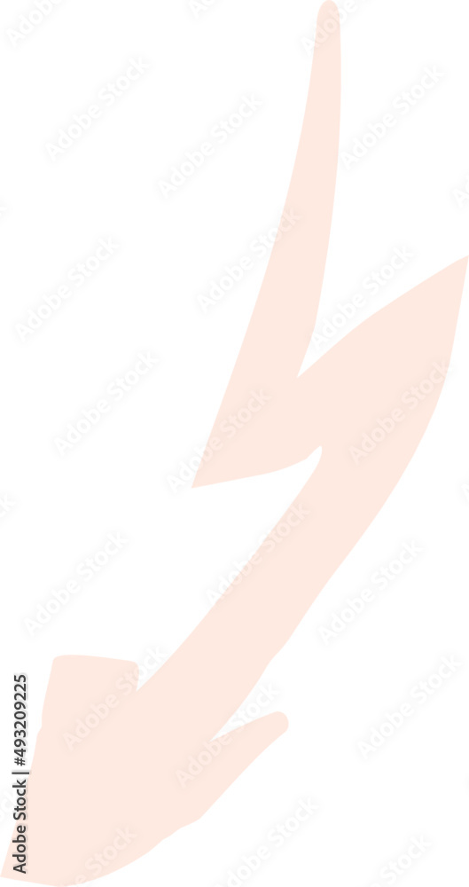 Hand drawn arrow pointing cute element. Stock Vector | Adobe Stock