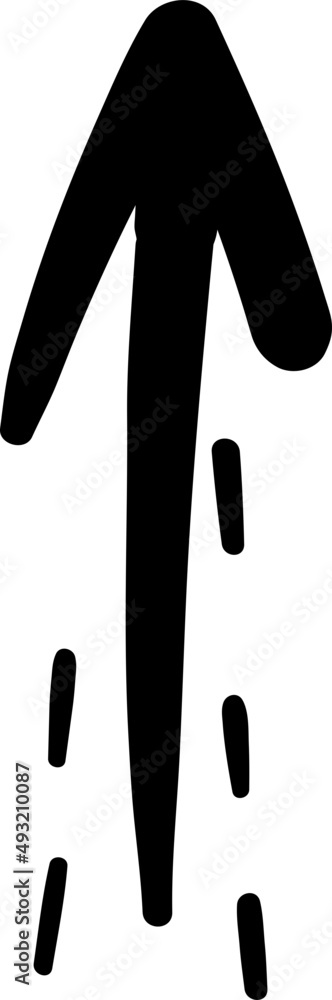 Hand drawn arrow pointing cute element. Stock Vector | Adobe Stock