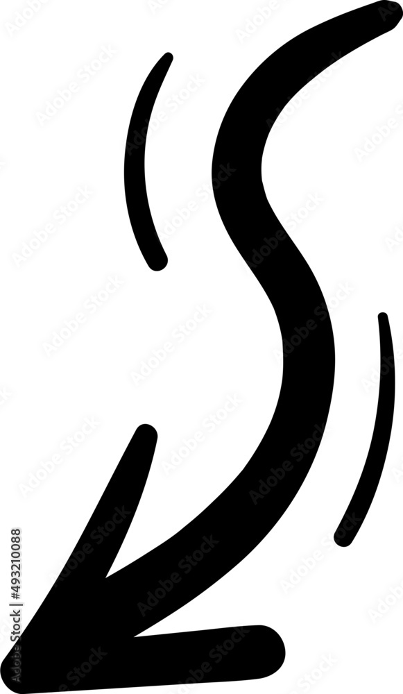 Hand drawn arrow pointing cute element. Stock Vector | Adobe Stock