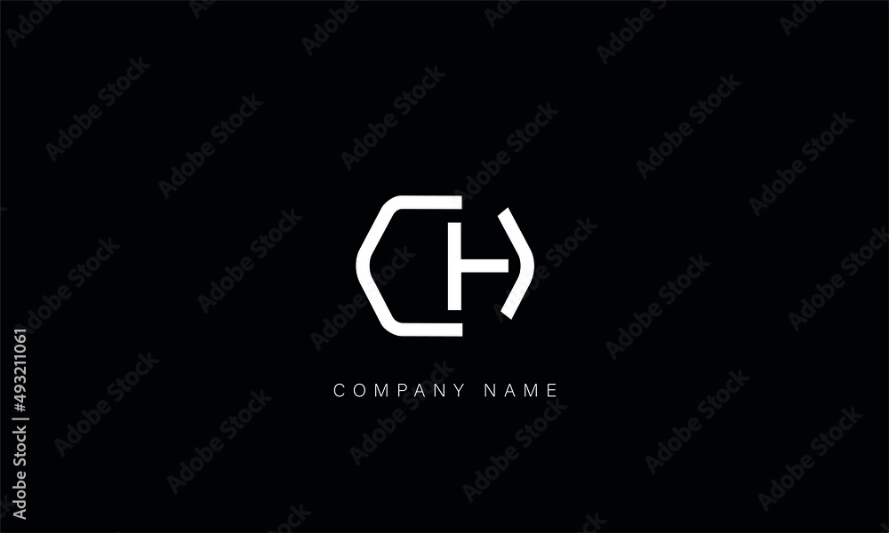 CH, HC, CH, Letters Logo Monogram Stock Vector | Adobe Stock