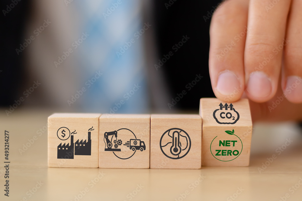 Net zero target and carbon neutral. Green business concept. Climate ...