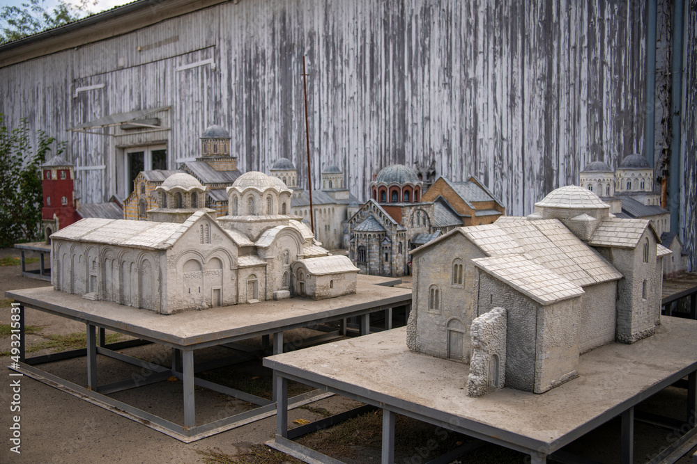 Foto de Scale model (maquette) of the old city buildings and landmarks ...