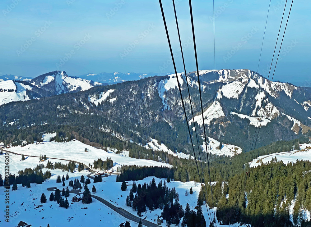 The valley station of the Säntis cable car (The valley station of the ...