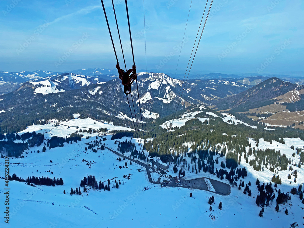 The valley station of the Säntis cable car (The valley station of the ...