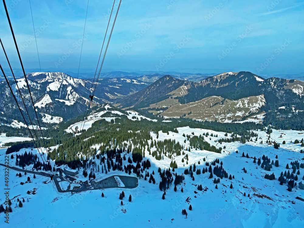 The valley station of the Säntis cable car (The valley station of the ...
