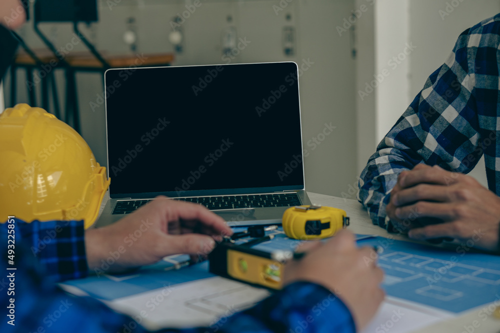 Photo & Art Print 2 construction site engineers On-site engineering ...