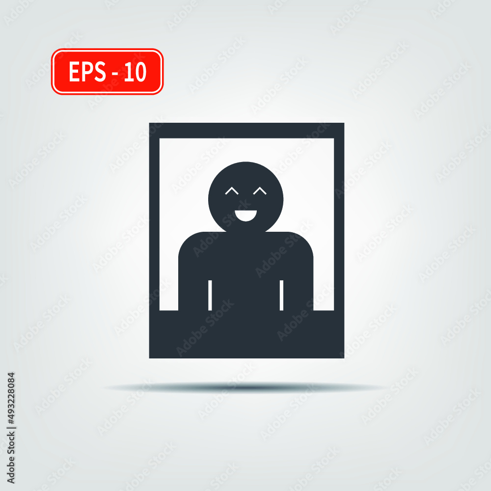 Trendy flat style for your web design, app, logo, UI. Photo frame with ...