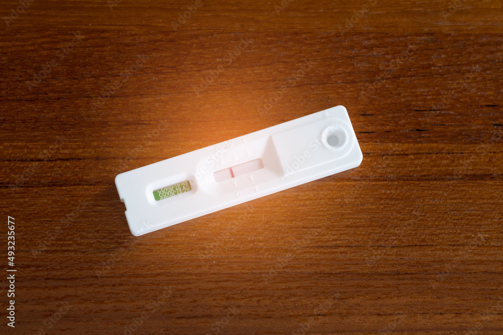 covid-19 negative test result with antigen rapid test kit (ATK), The ...