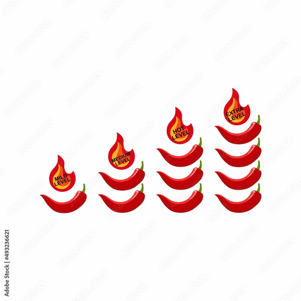 This is Spicy chili pepper hot fire flame logo design template ...