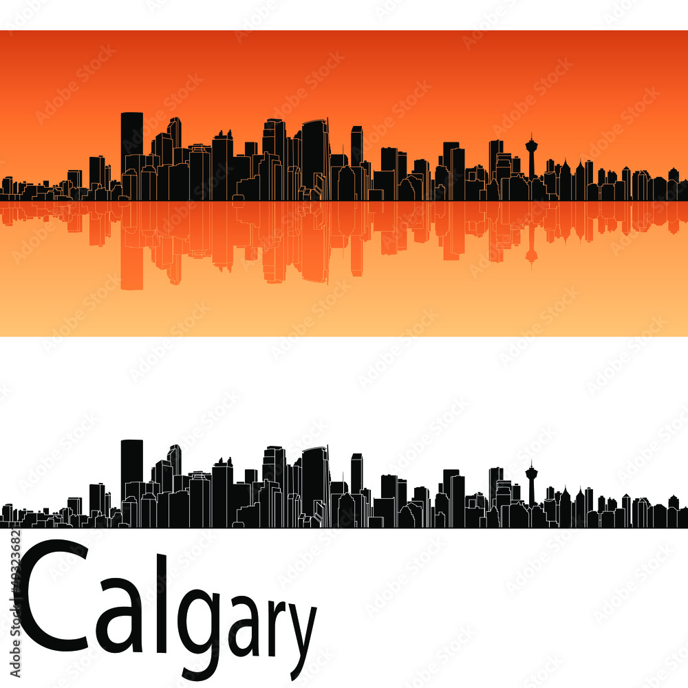 skyline in ai format of the city of calgary Stock Vector | Adobe Stock