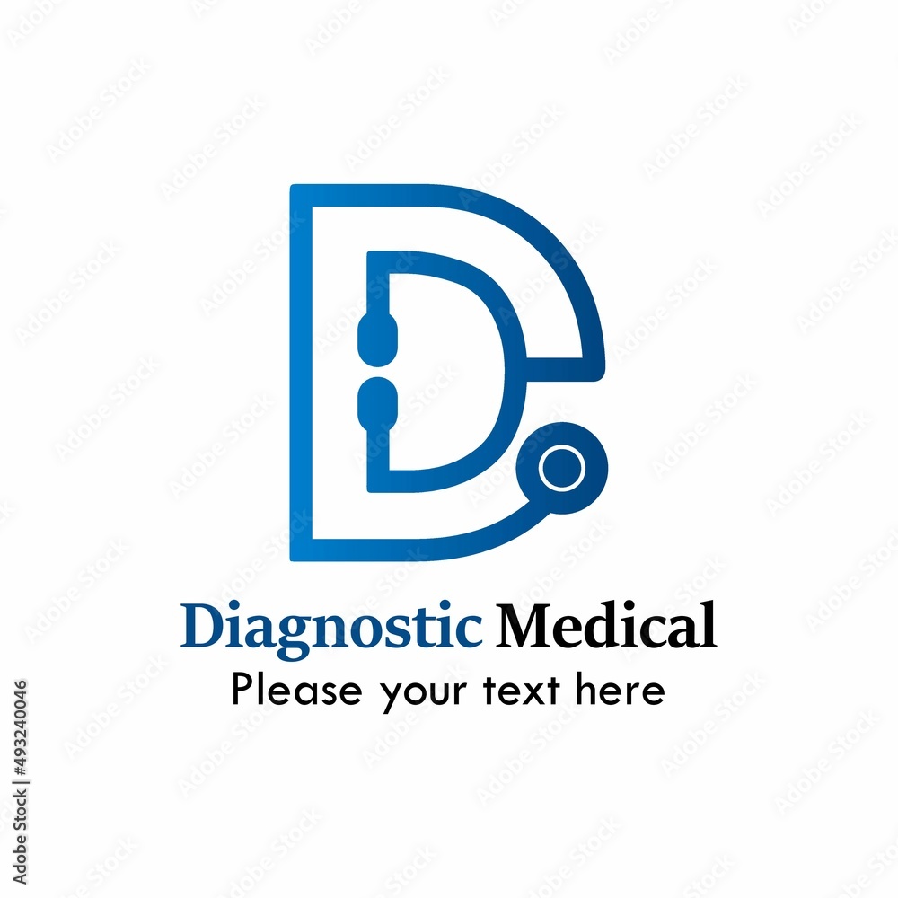 Diagnostic medical logo template illustration. suitable for medical ...