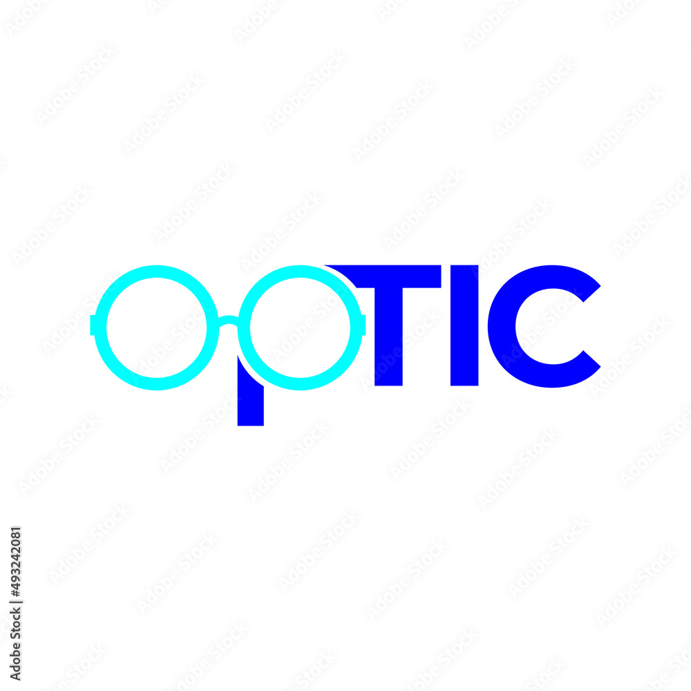 Optic letter logo concept Stock Vector | Adobe Stock
