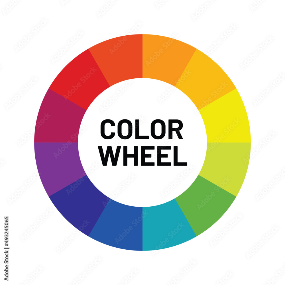 Color wheel vector illustration. Stock Vector | Adobe Stock