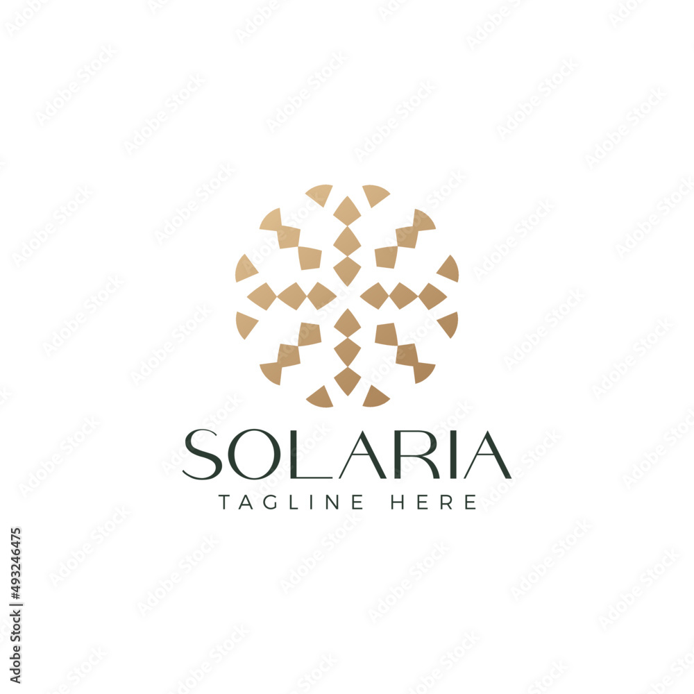 Abstract Particles Logo Shape Design Template for Brand Identity ...