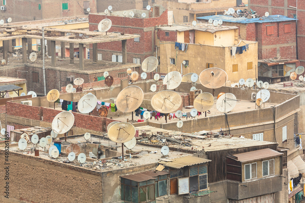 CAIRO, EGYPT - January 2022: Landscape photograph of Old Cairo's many ...