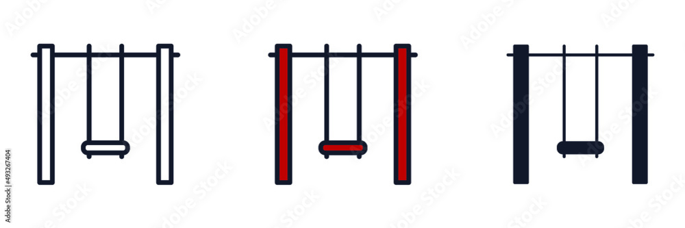 swing icon symbol template for graphic and web design collection logo ...