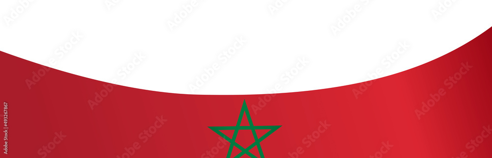 Morocco flag wave isolated on png or transparent background,Symbol ...