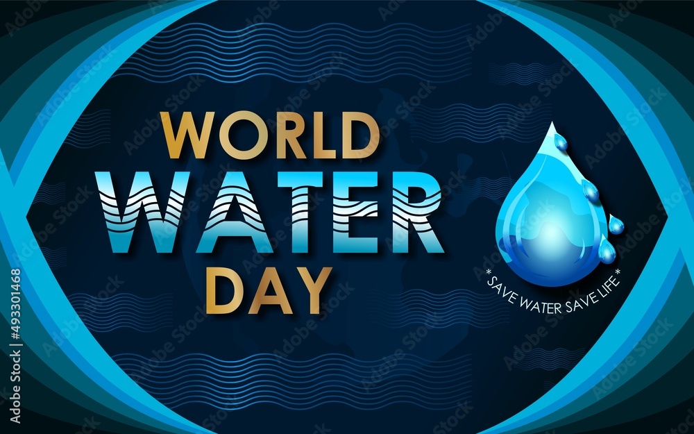 World Water Day Concept background. Every Drop Matters. Save water save ...