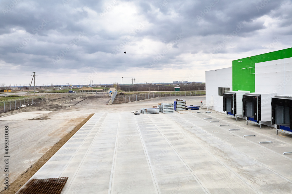 The process of construction and launch of a large logistics center, its ...