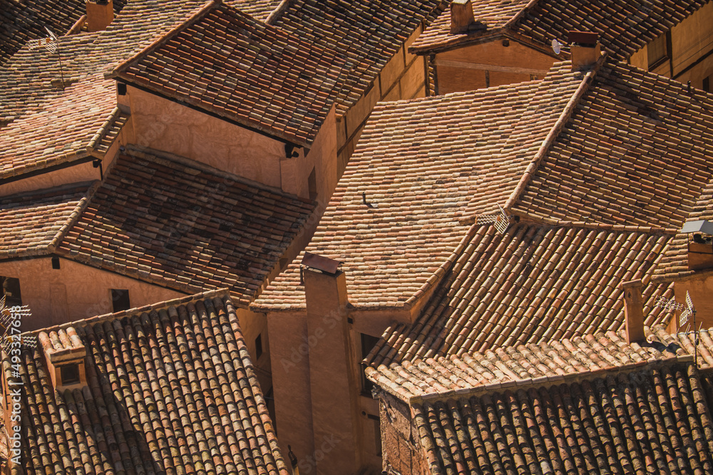 Medieval roofs Stock Photo | Adobe Stock