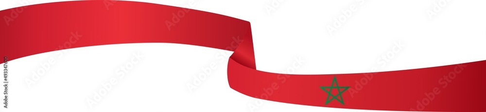 Morocco flag wave isolated on png or transparent background,Symbol ...
