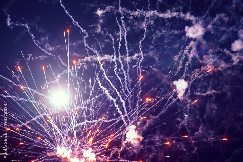 fireworks splashing Stock Photo | Adobe Stock
