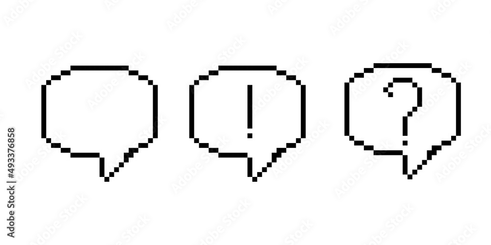 Retro pixel message. 8 bit style pixel art background. Digital space ...