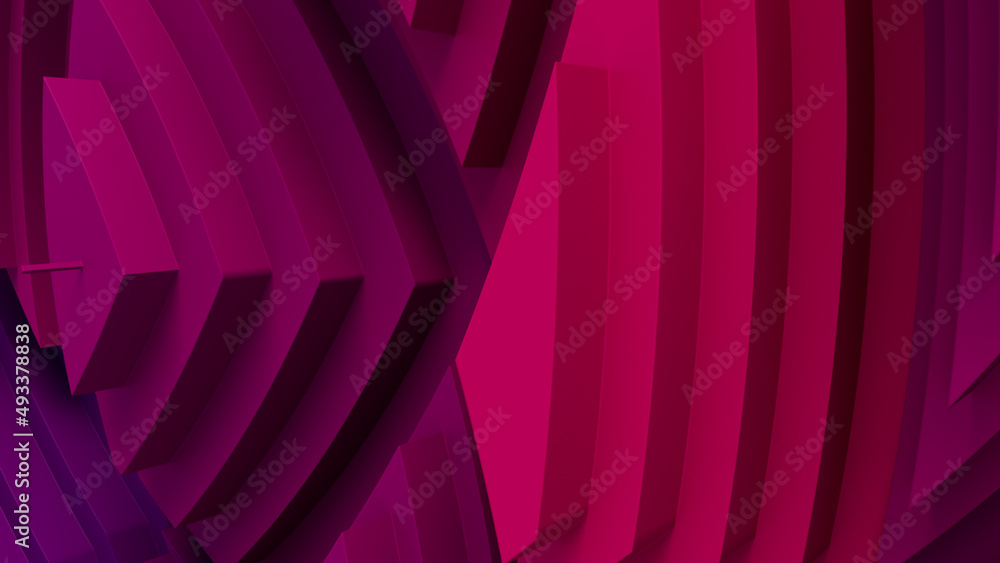 Pink and Purple Tech Background with a Geometric 3D Structure. Clean ...