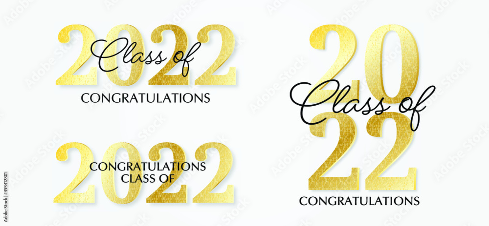 Class of 2022 Graduation vector illustration. Stock Vector | Adobe Stock