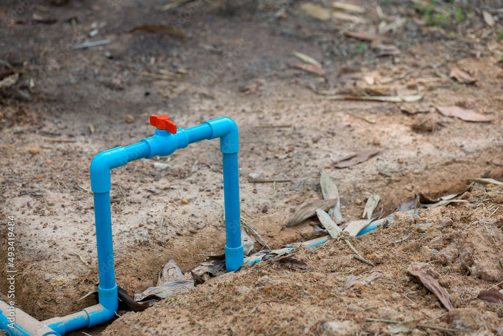 Water valve connect to PVC pipe. valve for agriculture PVC water pipes ...