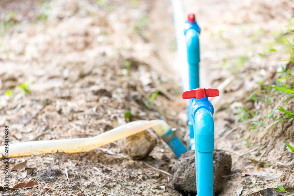 Water valve connect to PVC pipe. valve for agriculture PVC water pipes ...
