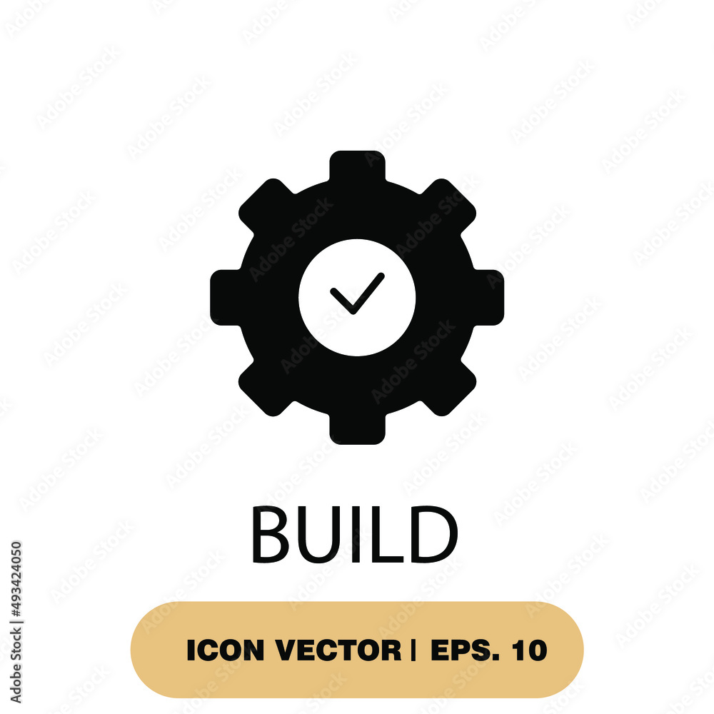 build icons symbol vector elements for infographic web Stock Vector ...