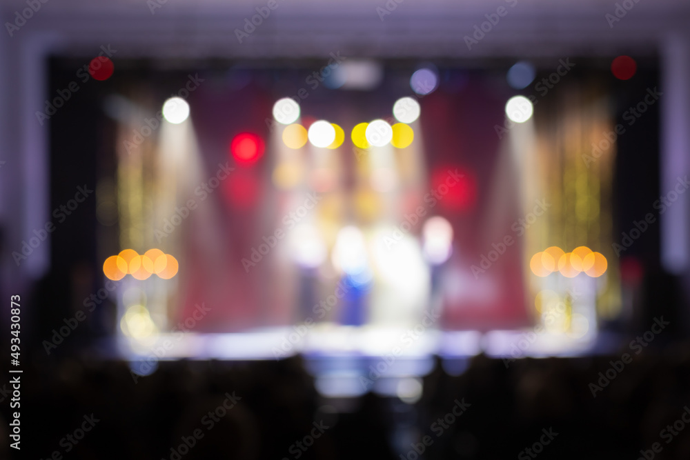 Texture blur and defocus, background for design. Stage light at a ...