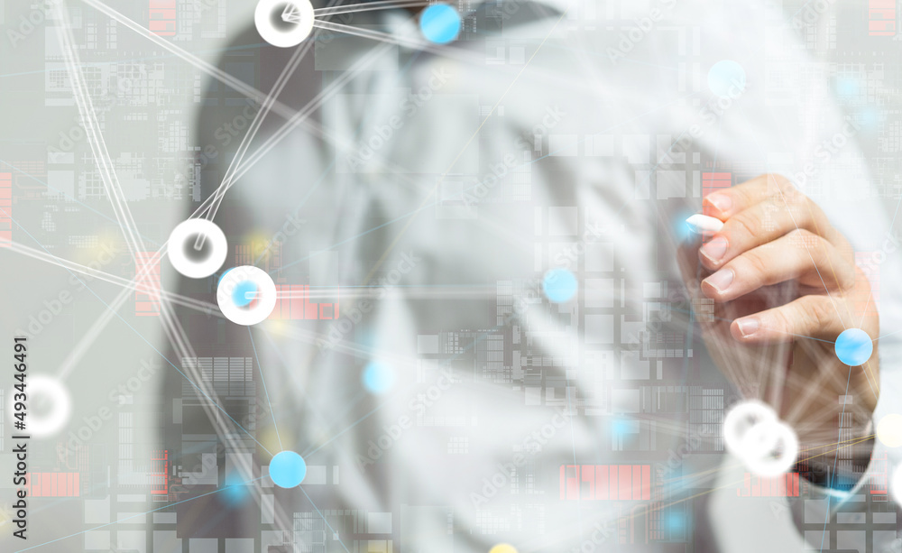 conference Digital Network and data concept 3d Stock Illustration ...