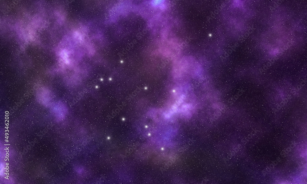 Aquarius star constellation, Night sky, Cluster of stars, Deep space ...