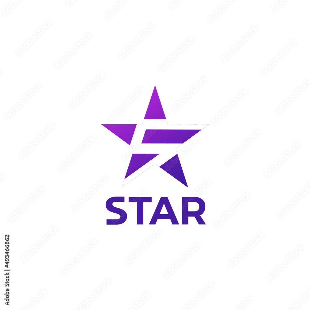 Letter S star monogram logo, simple star s logo vector for business ...