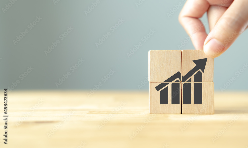 Growth and success concept. Business common goals and strategies. Hand ...