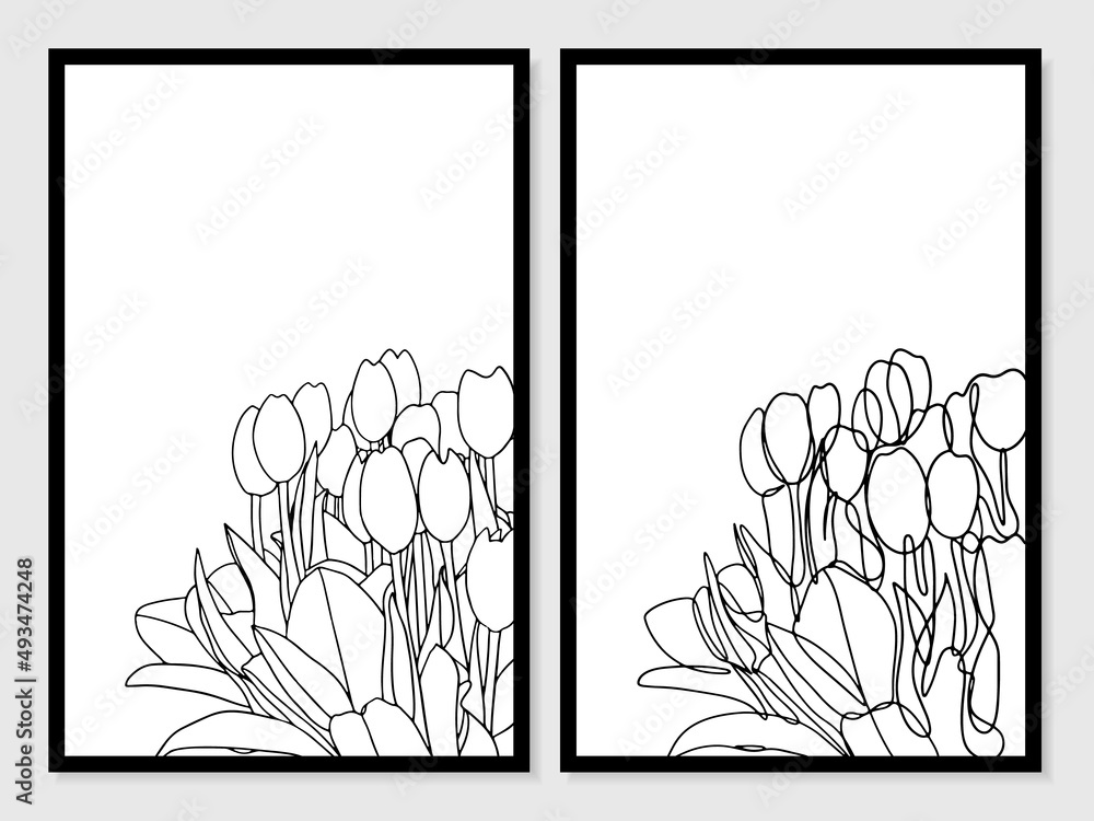 Nature line art Hand drawn. Illustration about Nature line art. Stock ...