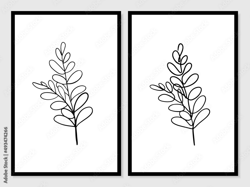 Nature line art Hand drawn. Illustration about Nature line art. Stock ...